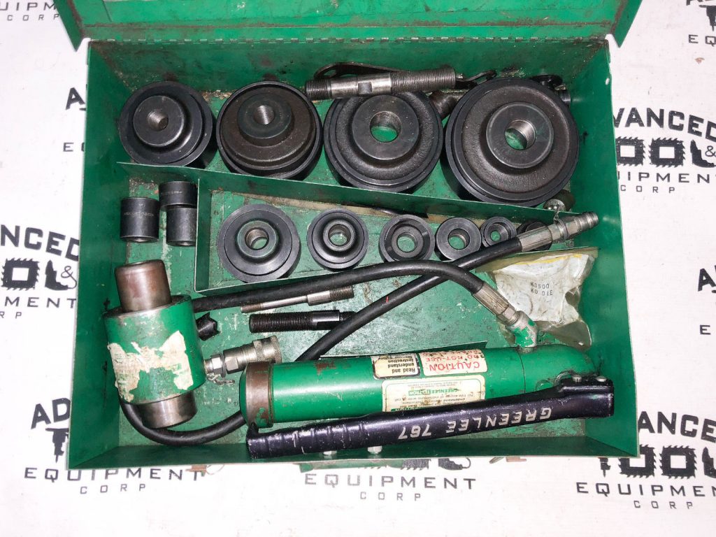 Greenlee 7310 Hydraulic Knockout Die Punch Conduit Set with Case ...