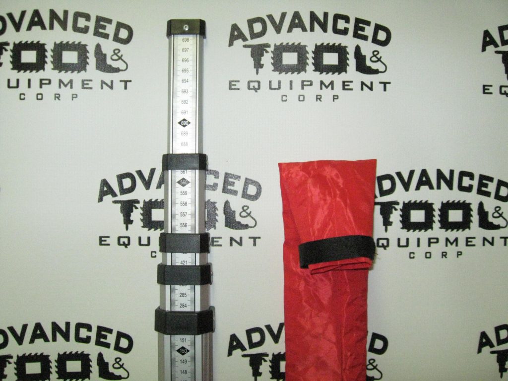 New! 5-Section 7 Meter Metric Aluminum Universal Grade Rod with Case E ...