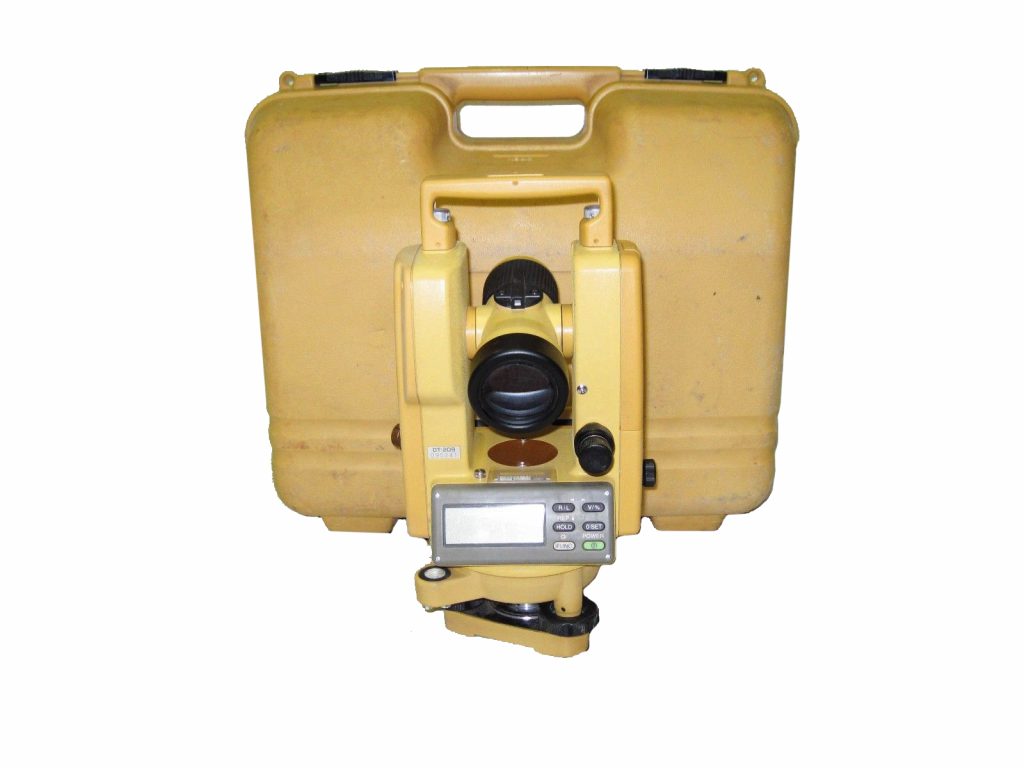 Topcon DT-209L Optical Digital Theodolite w/ Laser and Carrying Case ...