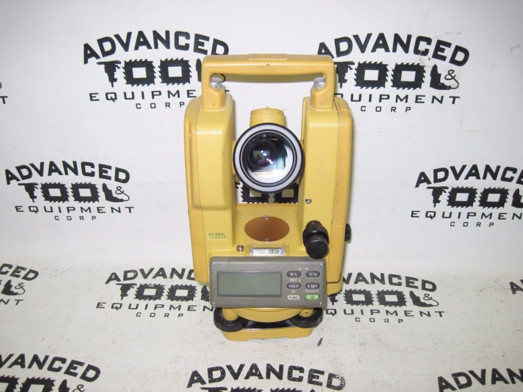 Topcon DT-209L Optical Digital Theodolite w/ Laser and Carrying Case ...