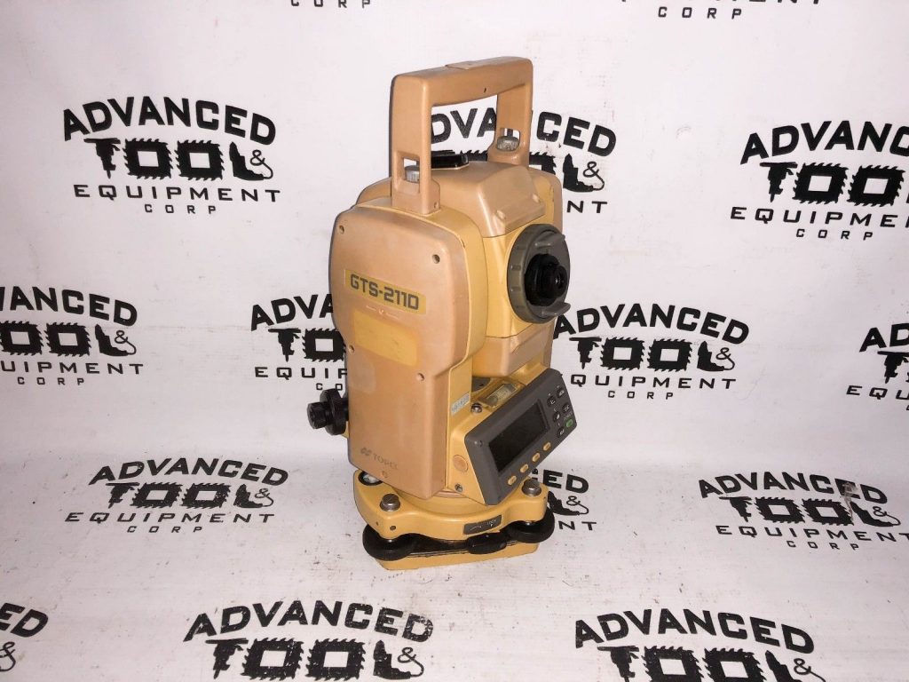 Topcon GTS-211D Total Station Transit w/ Case New Charger & Battery ...