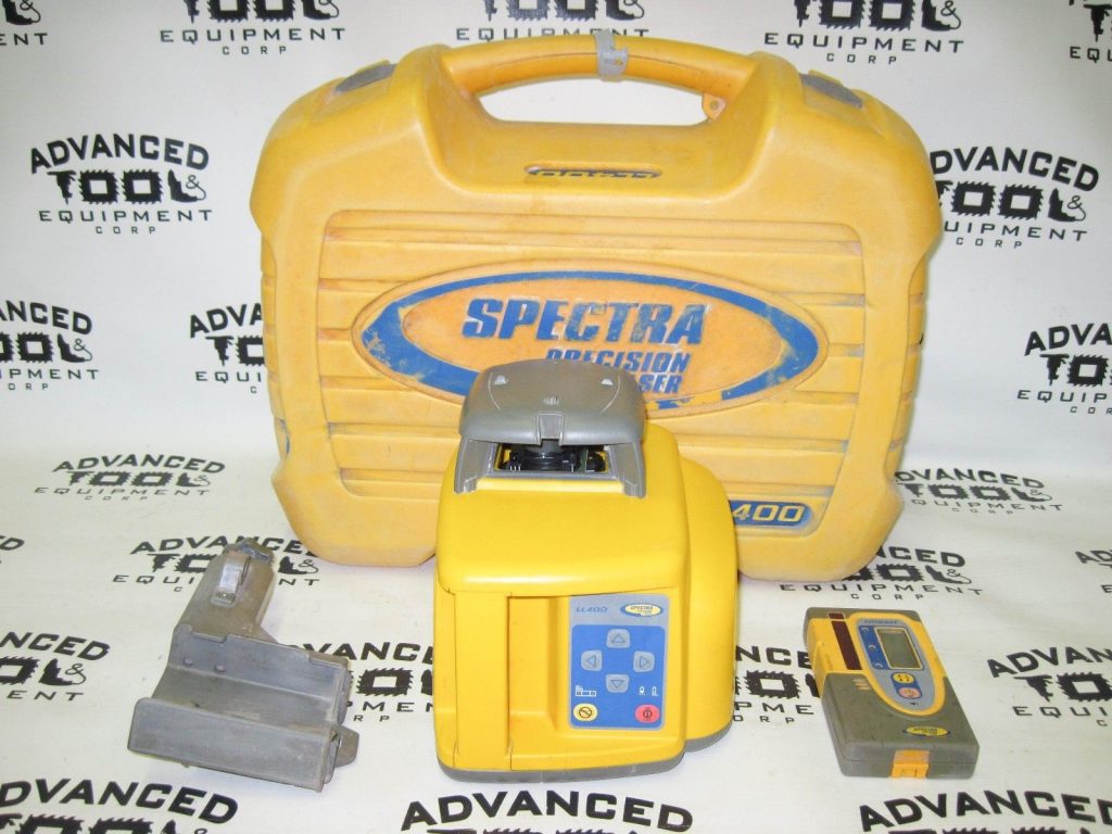 Trimble Spectra Precision LL400 Rotary Laser w/ HR550 Receiver Sensor ...