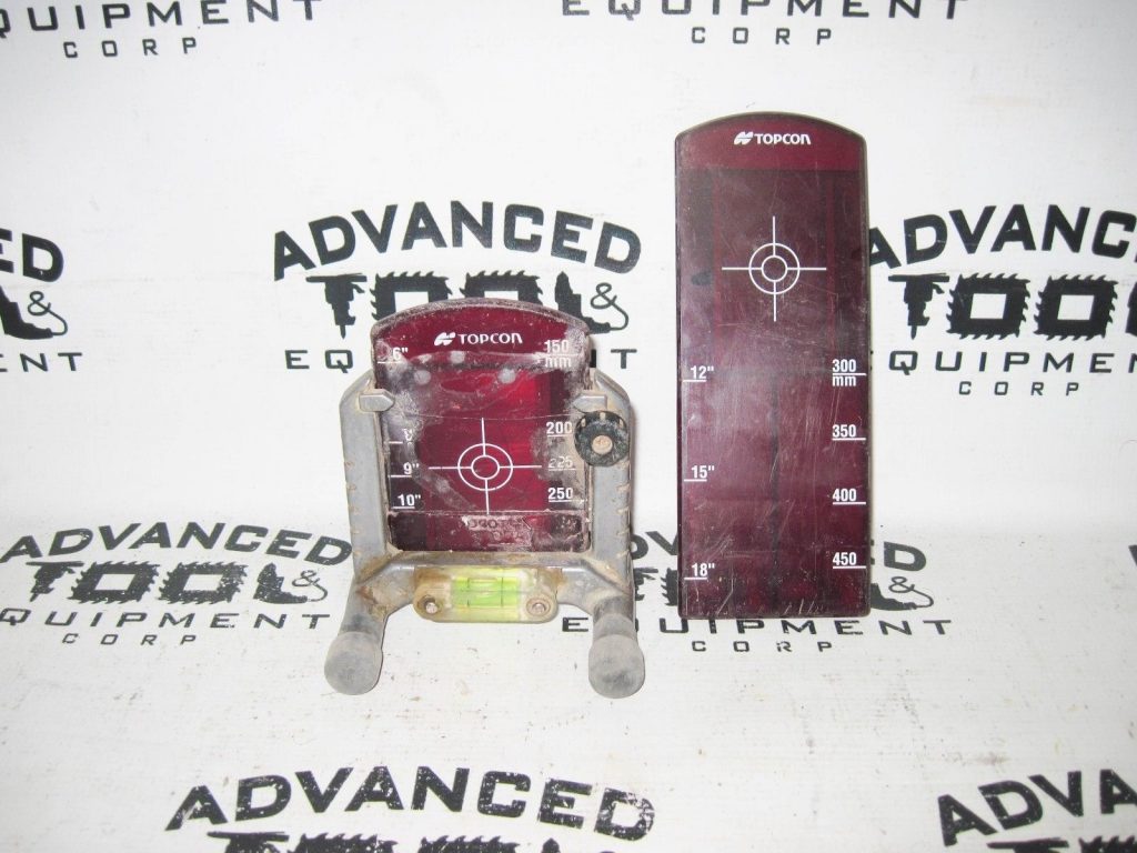 Topcon TP-L4AV Red Beam Sewer Pipe Laser Case Target Footbase w/ Remote ...