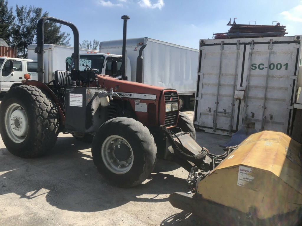 Massey Ferguson MF 451 4×4 Diesel Tractor W/ PTO Broom Street Sweeper ...