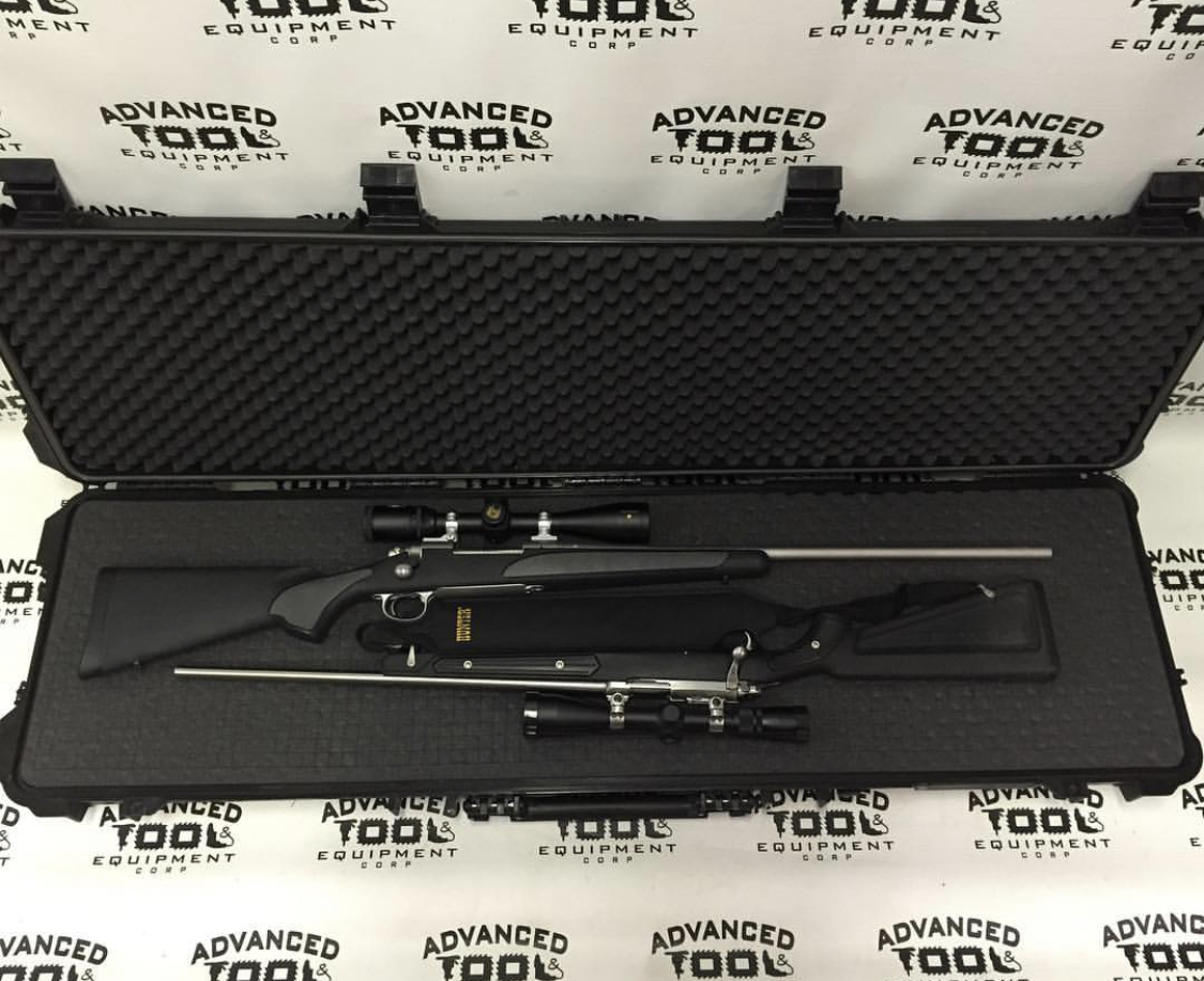 52″ Tactical Weatherproof Marine Rolling Rifle Shotgun Case with ...