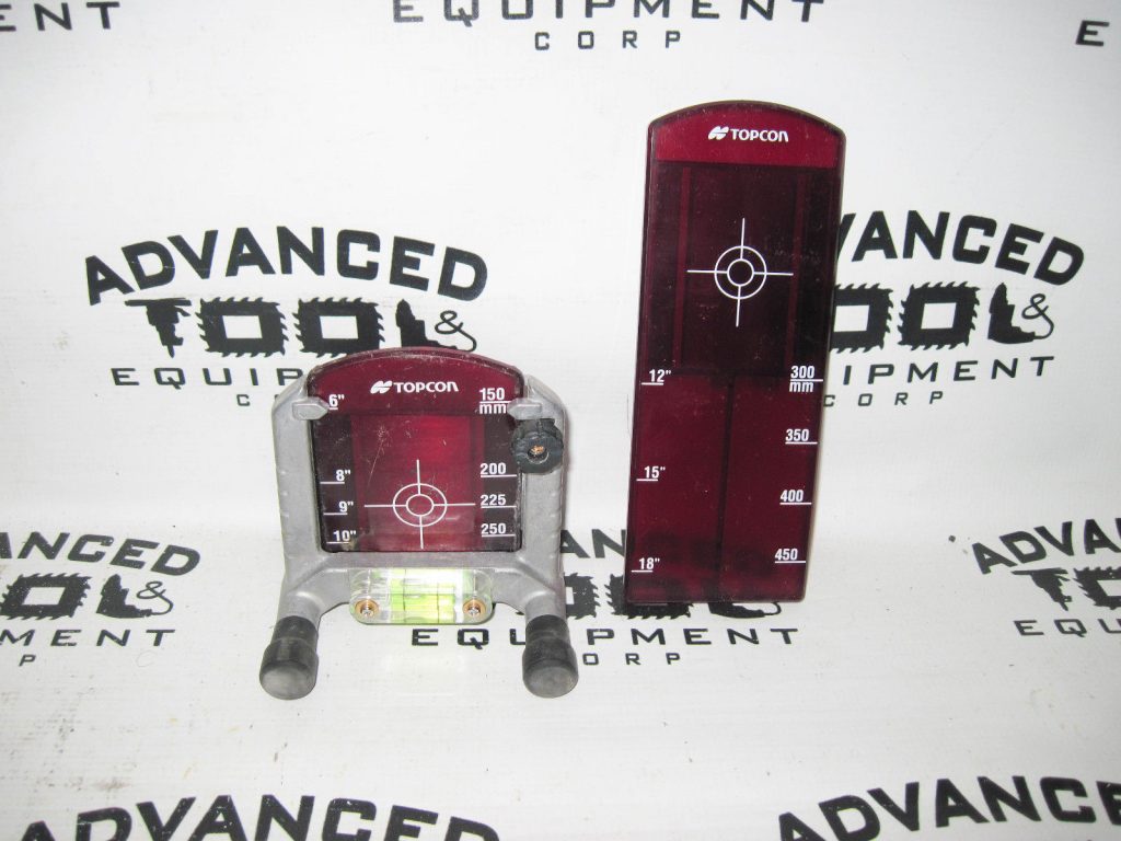 Topcon TP-L4AV Red Beam Sewer Pipe Laser Case Target Footbase w/ Remote ...