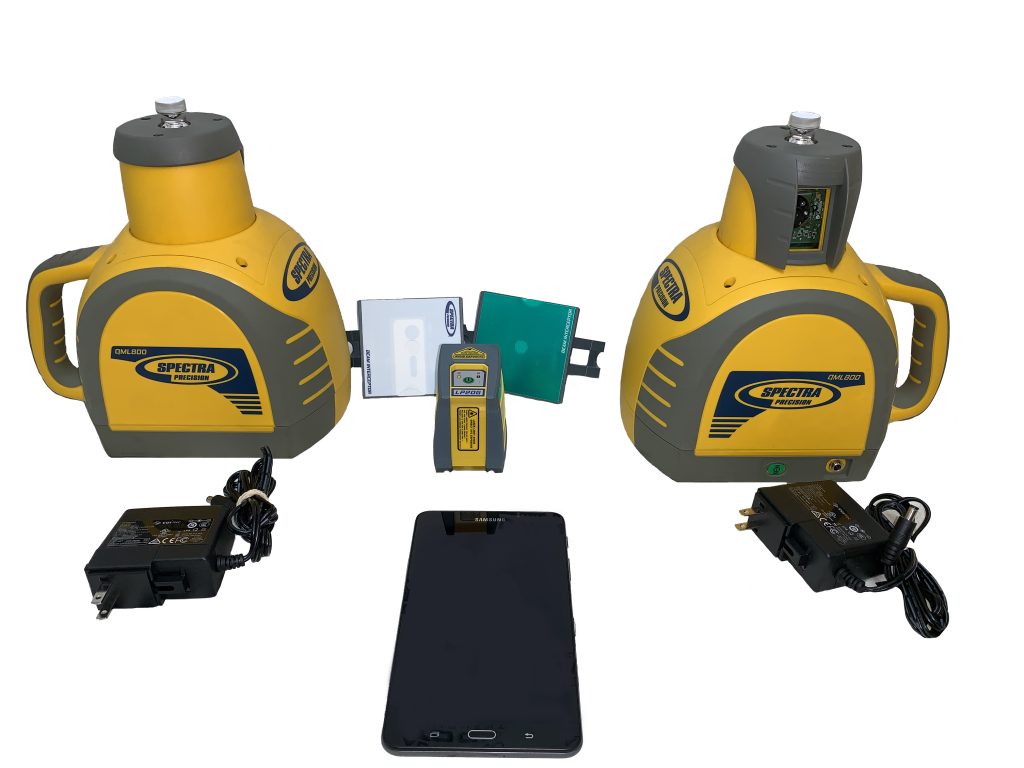 Trimble Spectra Precision QML800 Automatic Rotary Lasers w/ Tablet ...