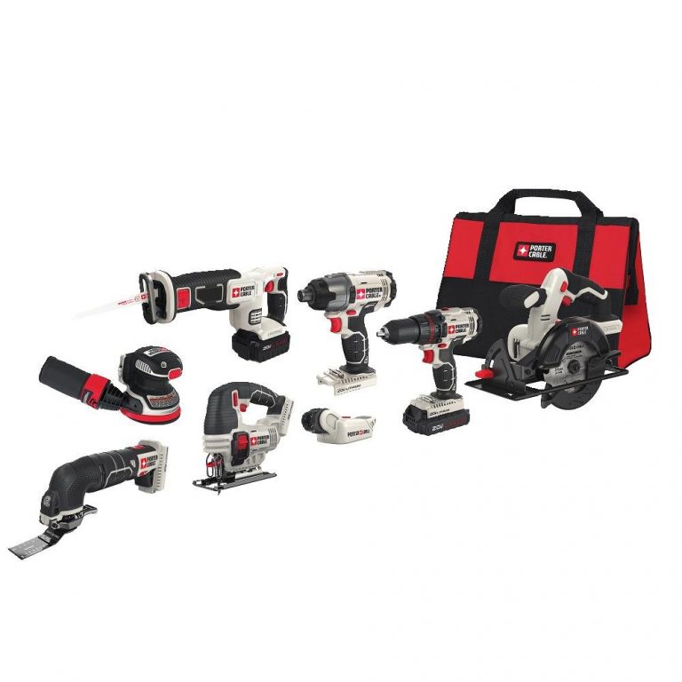 PORTER-CABLE 20V MAX Cordless Drill Combo Kit, 8-Tool (PCCK6118 ...