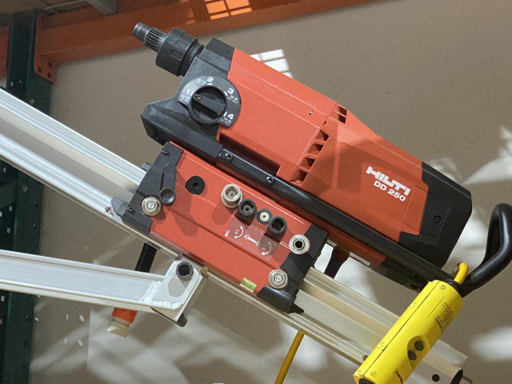 Hilti DD250 4-Speed Diamond Coring Rig Kit Drill Stand, Vac Base Plate ...