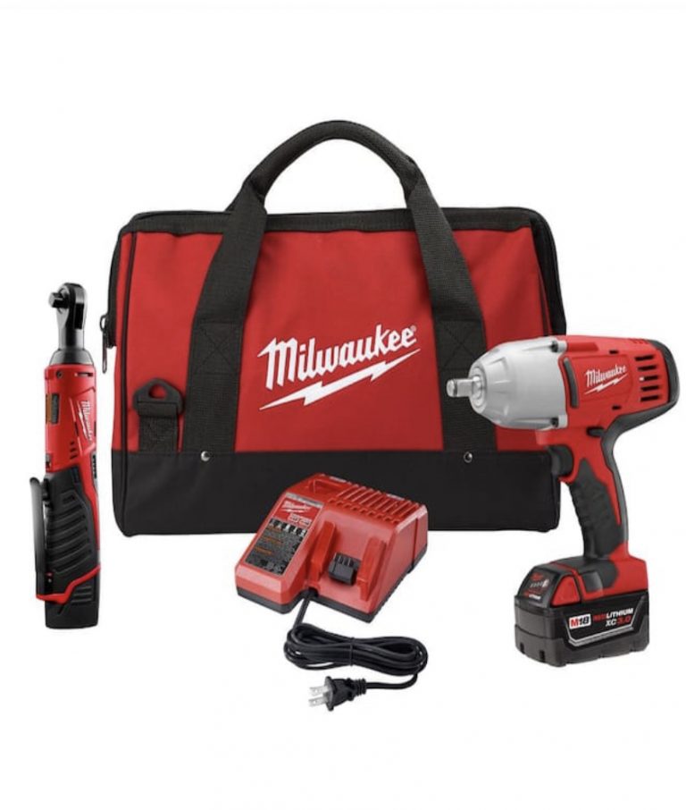 Milwaukee M18/M12 Lithium-Ion Cordless 3/8” Ratchet & 1/2” Impact ...