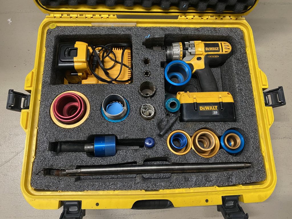 Aqua-Tap Pro Set w/ Dewalt 36v Drill – Advanced Tool & Equipment