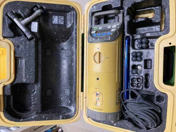 Topcon TP-L5G Green Beam Sewer Pipe Laser Case Target w/ Remote Control ...