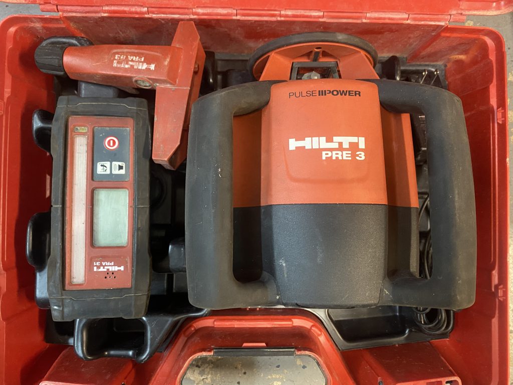 Hilti PRE 3 Rotary Laser w/ PRA 31 Receiver, Case & Charger – Advanced ...