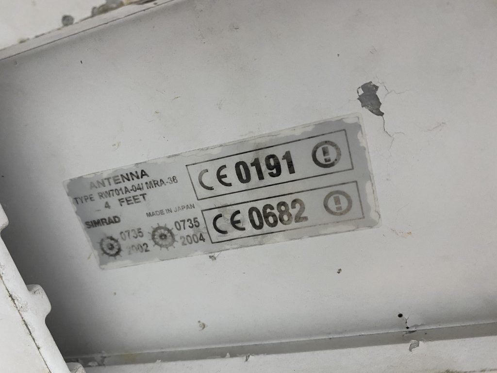 Simrad 4′ RW701A-04 Open Array Long Range Marine Radar w/ Cable ...