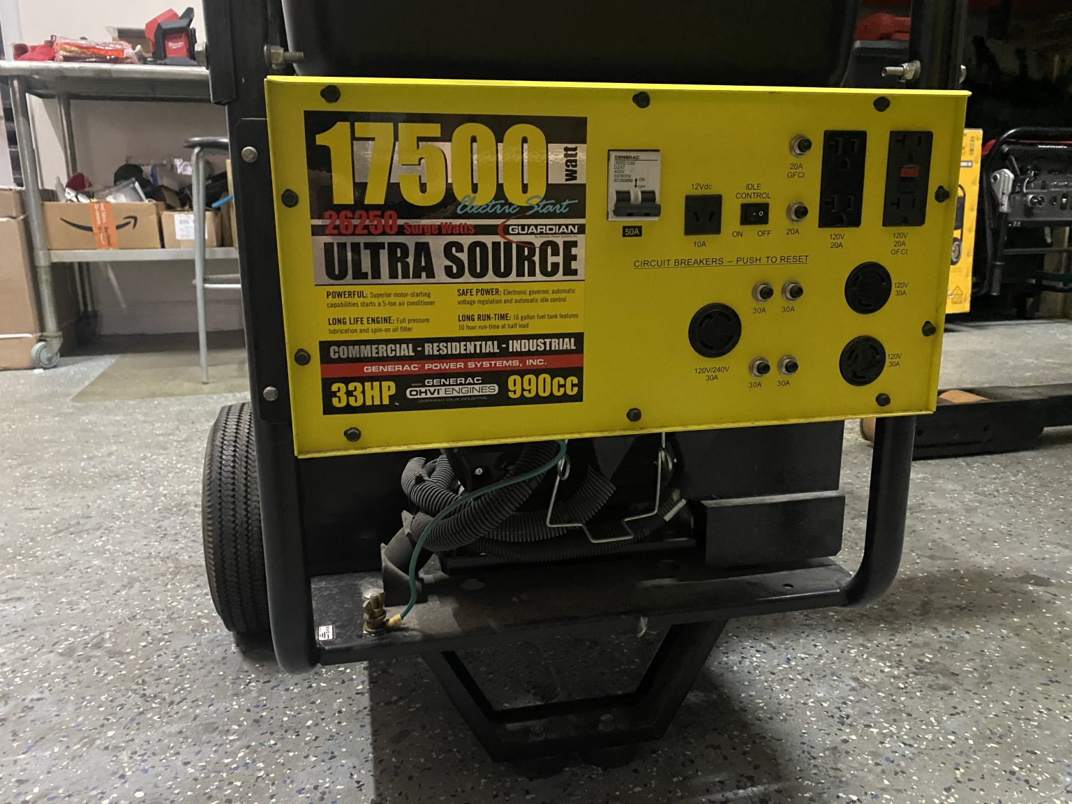 Guardian 17,500 Watt – Portable Gasoline Generator (50 State EPA & CARB ...