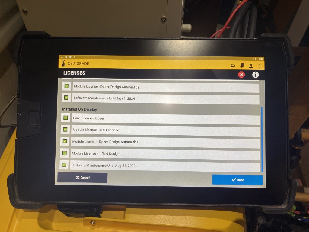 Trimble TD520-LW Display for Trimble Earthworks CAT Dozer Automatics ...