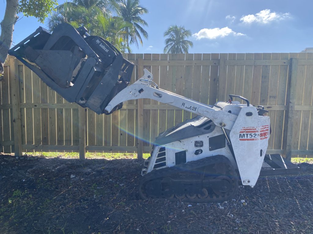 Bobcat MT52 Mini Skid Steer Track Loader w/ Grapple Bucket & Forks ...