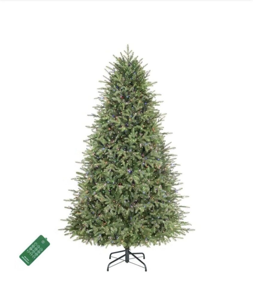 Viral Grand Duchess Christmas Tree 7.5’ Twinkling Artificial Balsam Fir ...